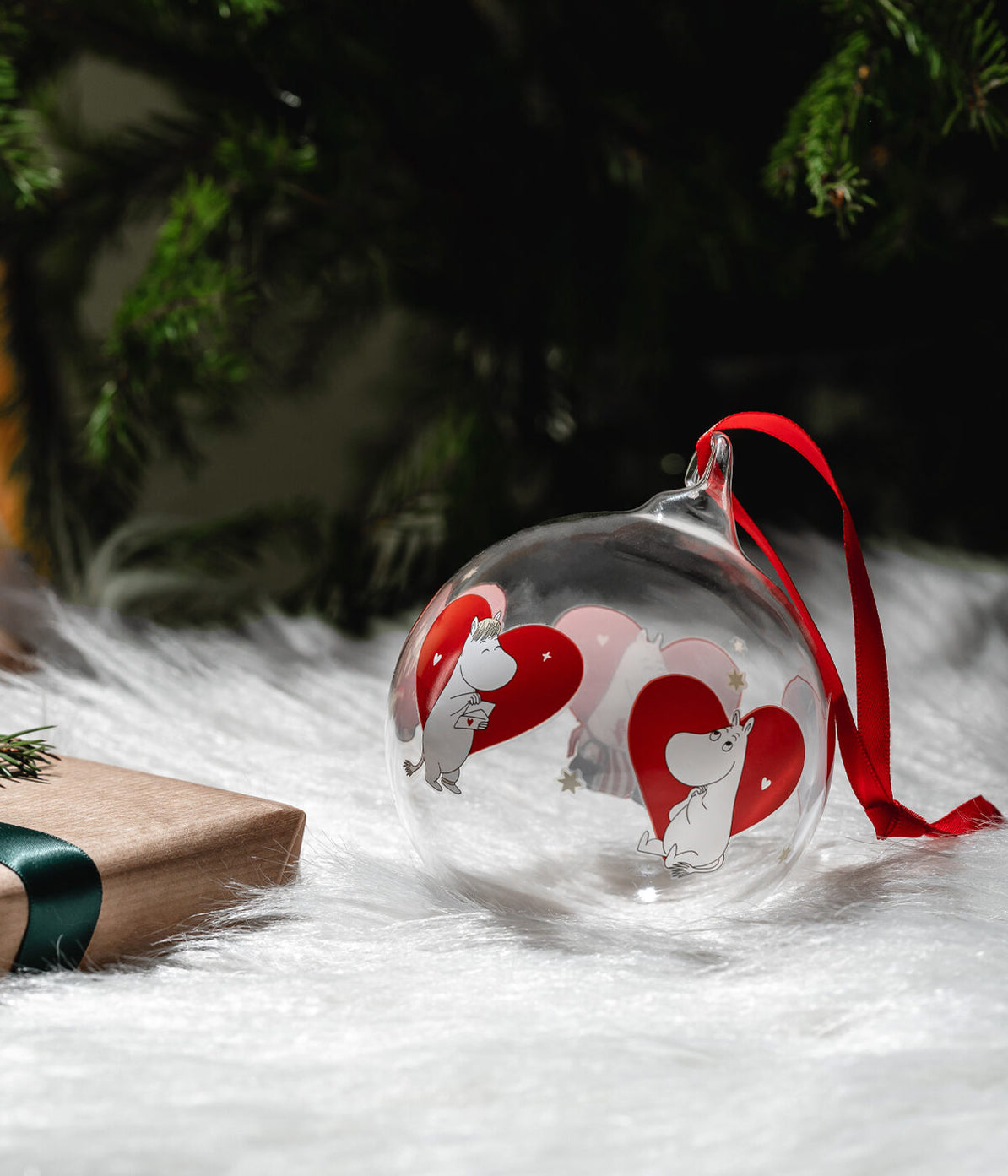Muurla - Moomin Heart Glass Bauble 9cm – Pappa Sven